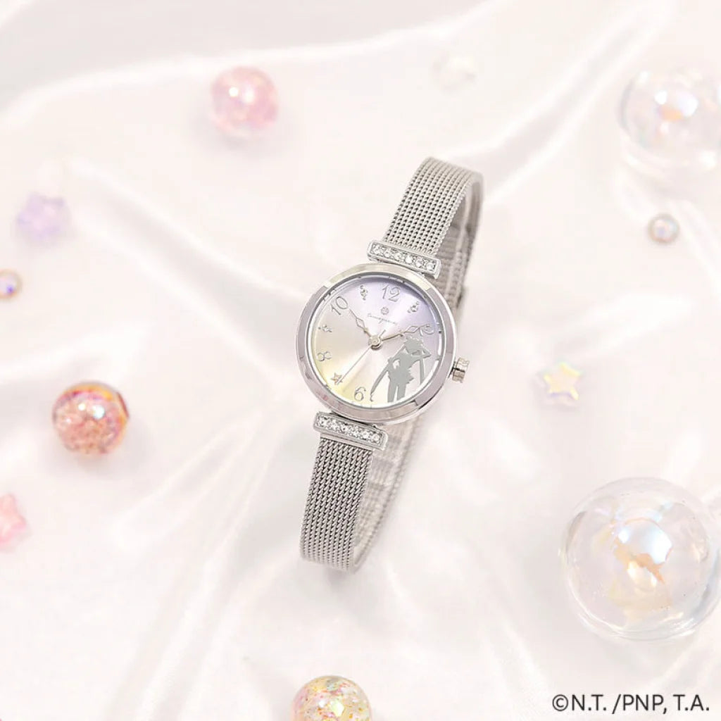 OST x Sailor Moon - Silver Usagi Tsukino Silhouette Mesh Watch – Mahou ...